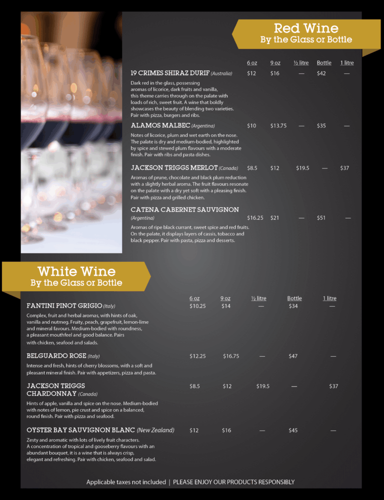 Corydon Dine In Menu - Santa Lucia Pizza
